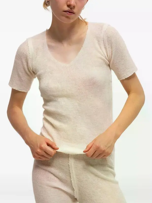 GUDRUN & GUDRUN Barbara Short-sleeve Top - Neutrals