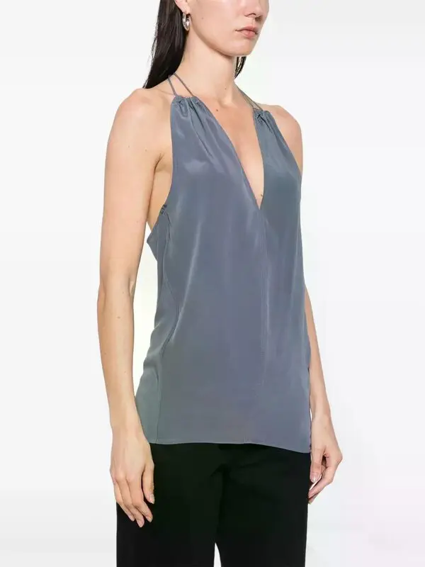 Victoria Beckham Silk V-neck Top