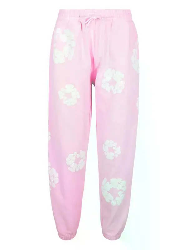 DENIM TEARS Cotton Wreath Track Pants - Pink