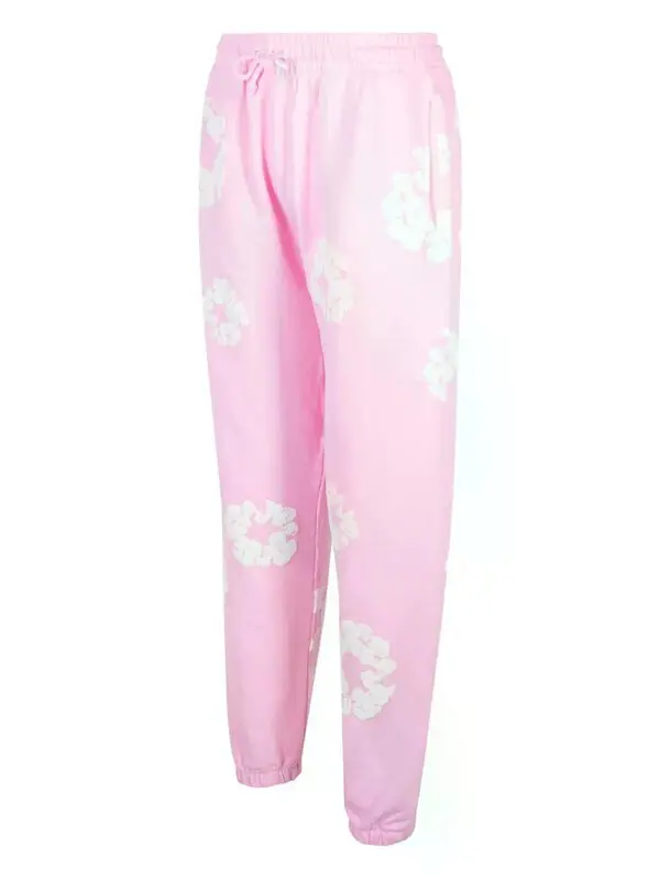 DENIM TEARS Cotton Wreath Track Pants - Pink