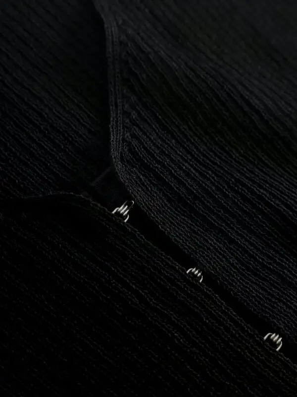 ELENA VELEZ Linen Knit Top - Black
