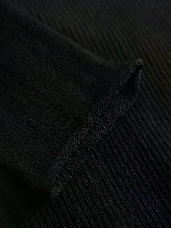 ELENA VELEZ Linen Knit Top - Black