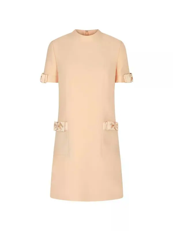 Valentino Garavani Crepe Couture Mini Dress - Neutrals