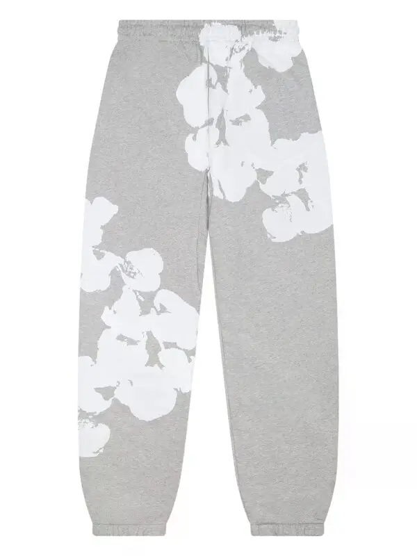 DENIM TEARS Big Cotton Wreath Track Pants - Grey