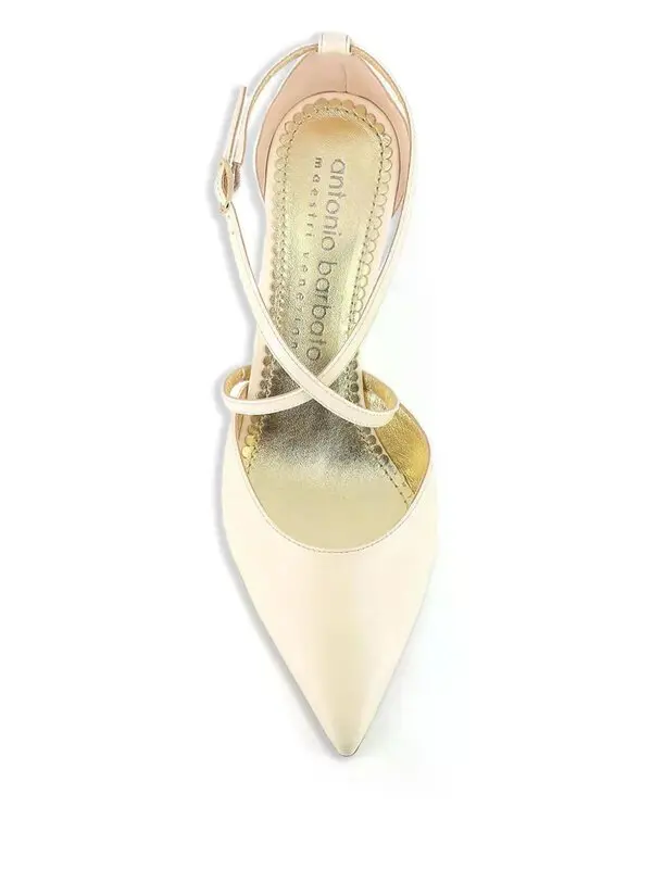 ANTONIO BARBATO MAESTRI VENEZIANI Cross-strap Leather Pumps