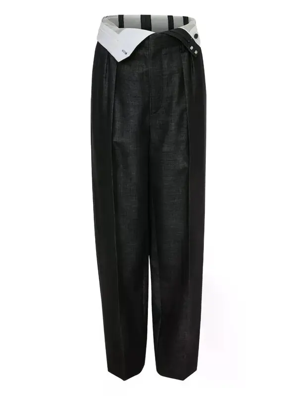 Victoria Beckham Pleated High-waist Trousers