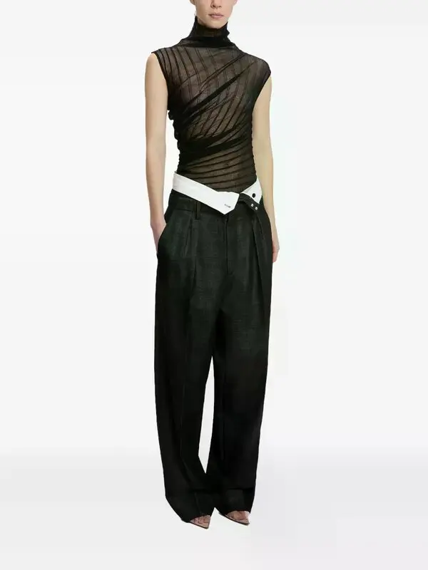 Victoria Beckham Pleated High-waist Trousers