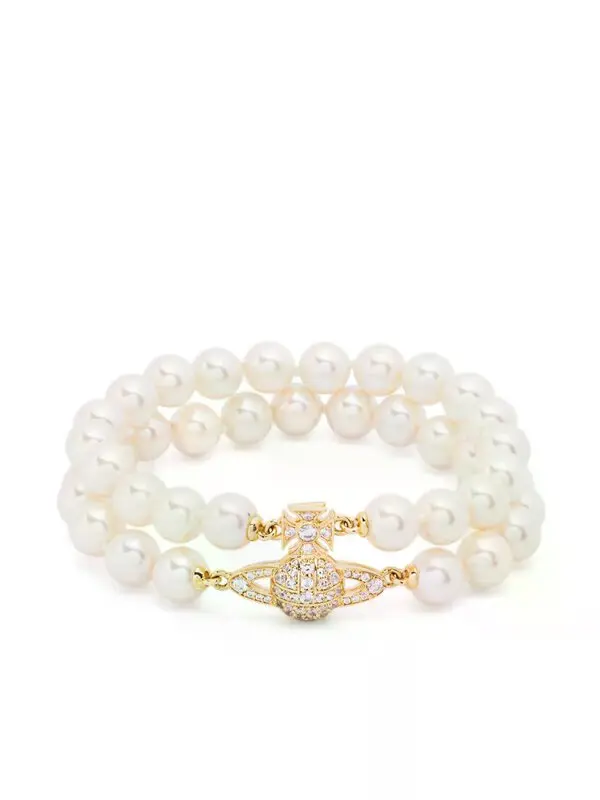 VIVIENNE WESTWOOD Graziella Bracelet - White