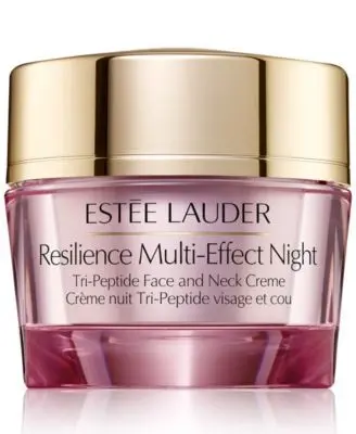 Estée Lauder Resilience Multi Effect Night Moisturizer Tri Peptide Face Neck Cream - No Color