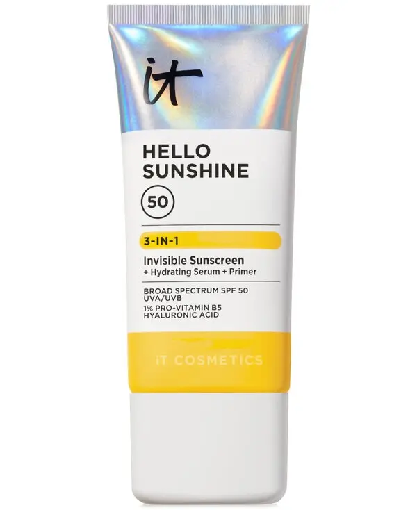 IT COSMETICS Hello Sunshine Invisible Face Sunscreen Spf 50- Jumbo - No Color