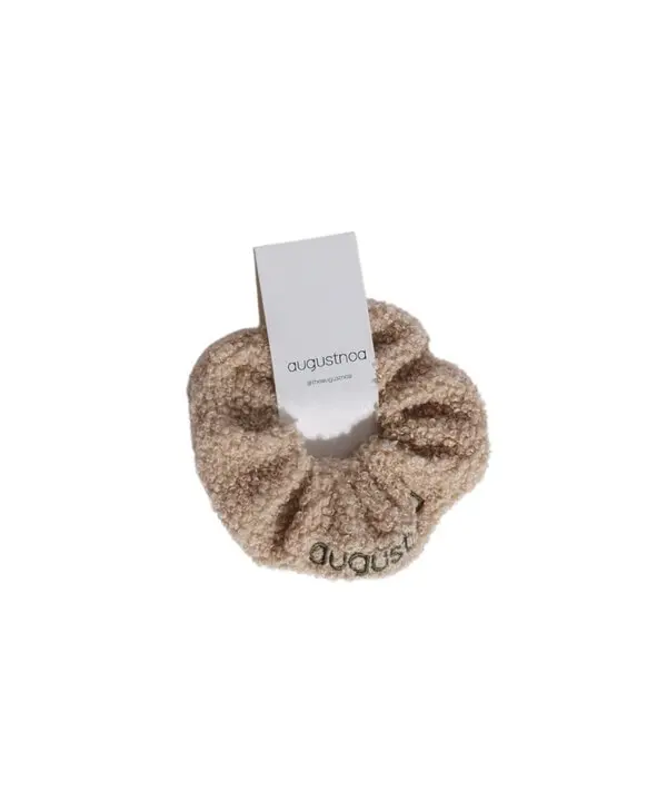 AUGUSTNOA Teddy Scrunchie - Cream