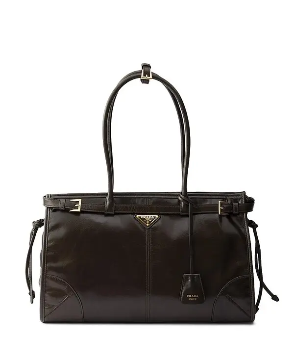 Prada Bonnie Large Convertible Shoulder Handbag - Forest