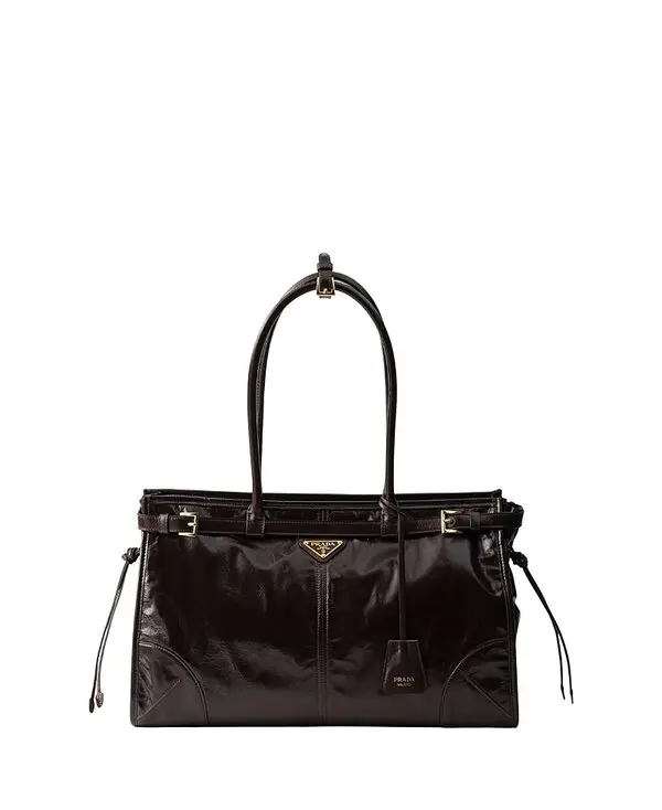 Prada Bonnie Large Convertible Shoulder Handbag - Palisander