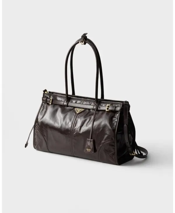 Prada Bonnie Large Convertible Shoulder Handbag - Palisander