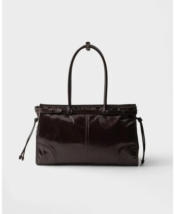 Prada Bonnie Large Convertible Shoulder Handbag - Palisander