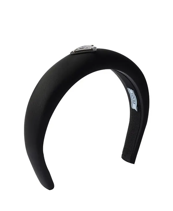 Prada Re-nylon Headband - Black/silver