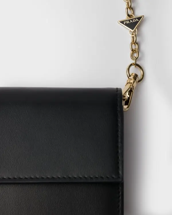 Prada Shoulder Strap Leather Wallet