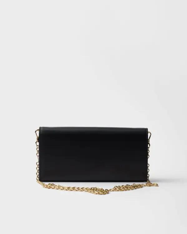 Prada Shoulder Strap Leather Wallet