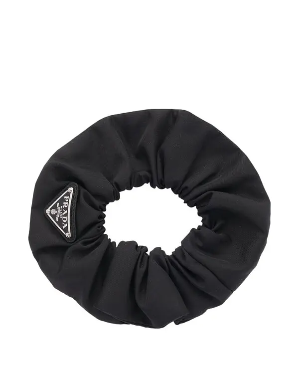 Prada Re-nylon Scrunchie - Black/silver