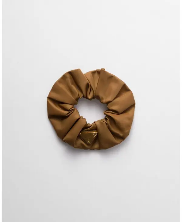 Prada Re-nylon Scrunchie - Brown