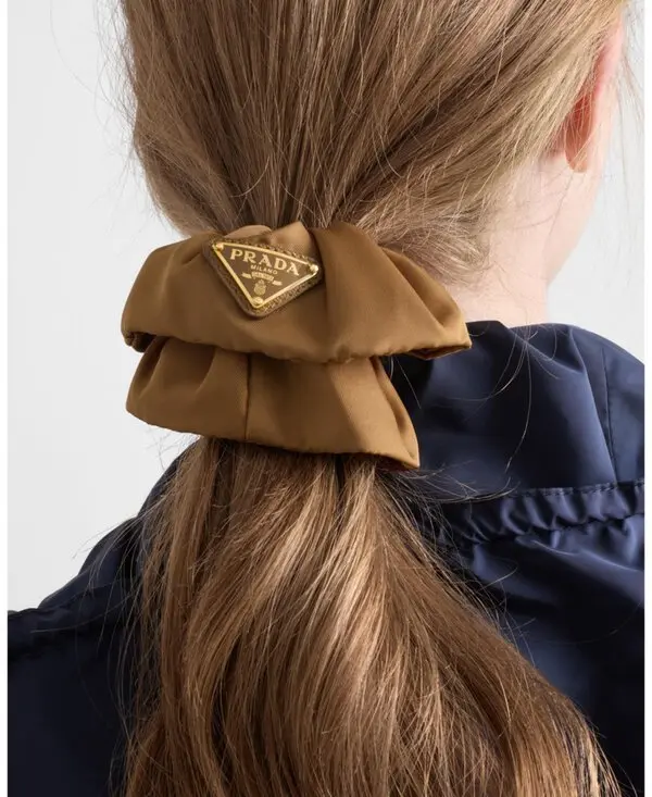 Prada Re-nylon Scrunchie - Brown