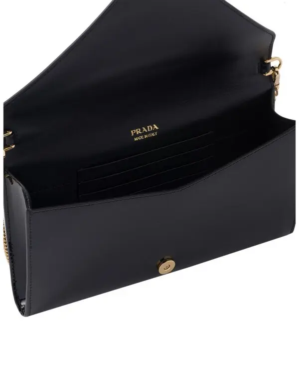 Prada Mini Patent Leather Bag - Black