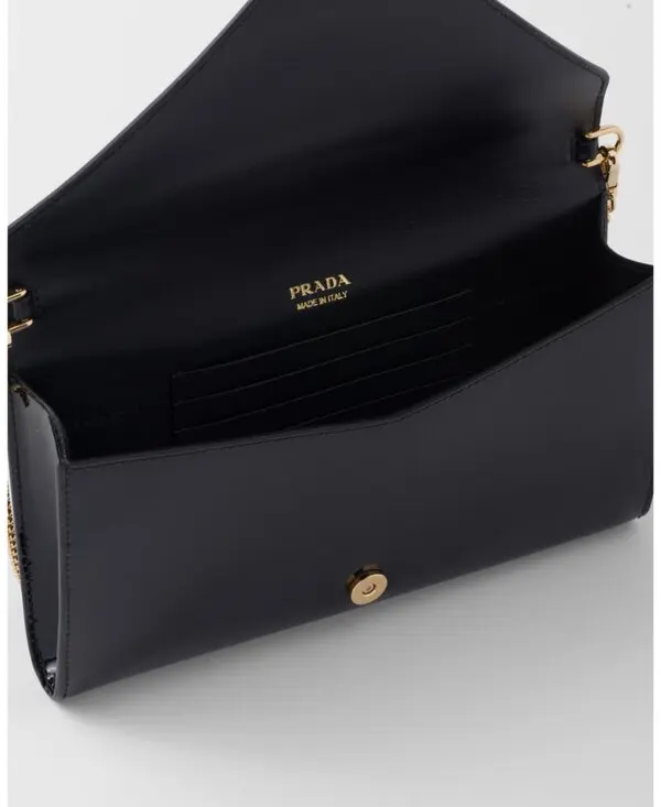 Prada Mini Patent Leather Bag - Black