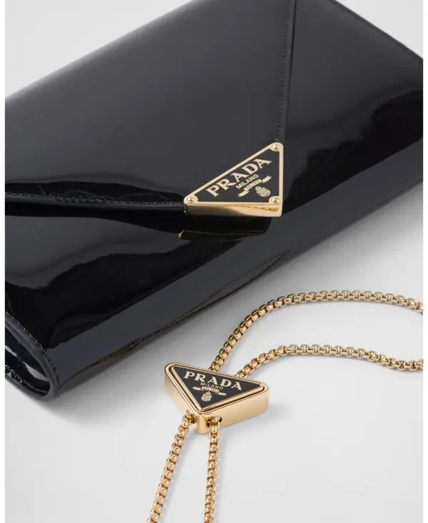Prada Mini Patent Leather Bag - Black