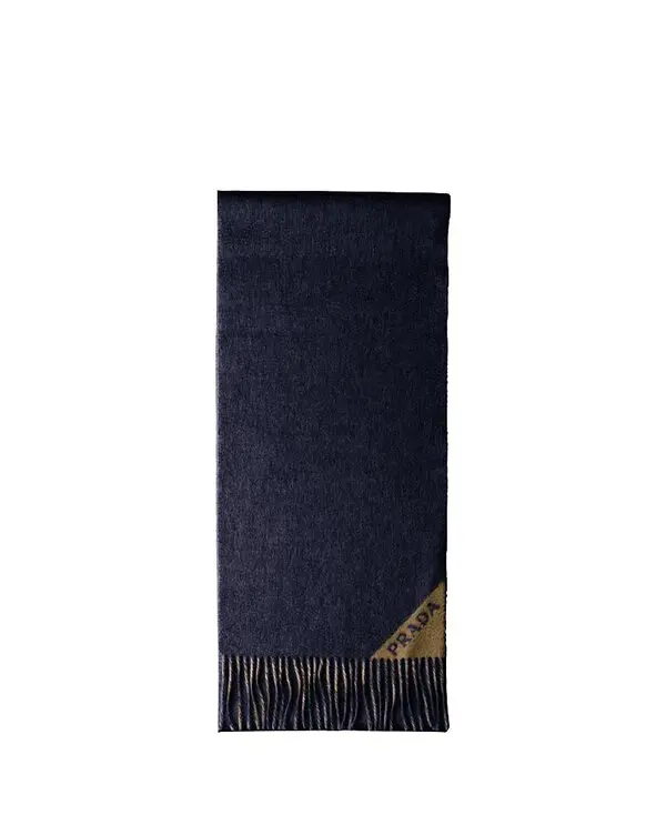 Prada Double Cashmere Scarf - Blue