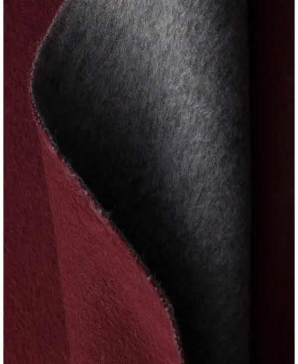 Prada Double Cashmere Scarf - Bordeaux/slate