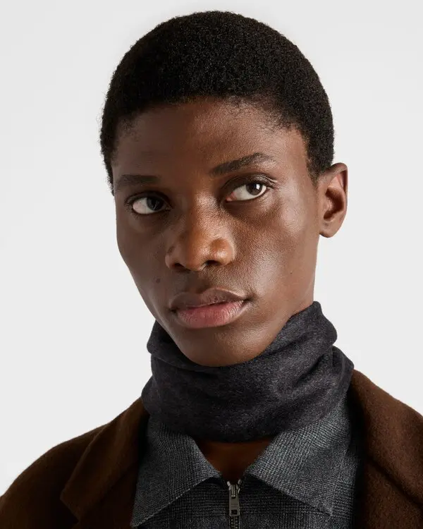Prada Double Cashmere Scarf - Grey