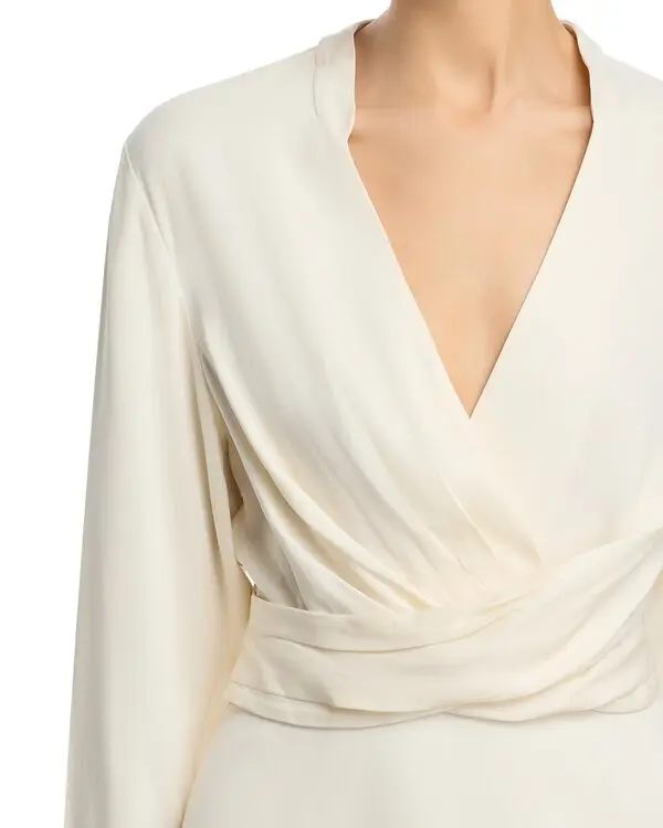 BOSS Dimkai Surplice Mini Dress