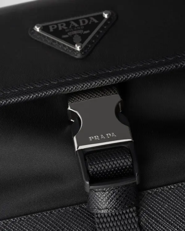 Prada Re-nylon And Saffiano Leather Smartphone Case