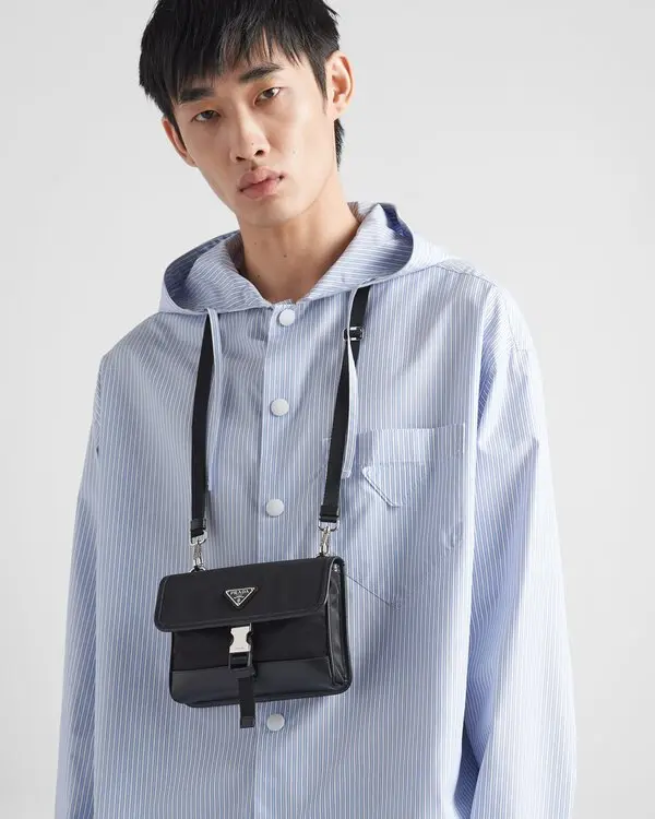 Prada Re-nylon And Saffiano Leather Smartphone Case