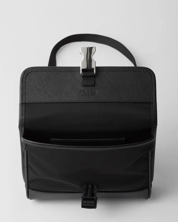Prada Re-nylon And Saffiano Leather Smartphone Case