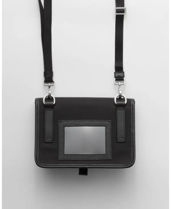 Prada Re-nylon And Saffiano Leather Smartphone Case