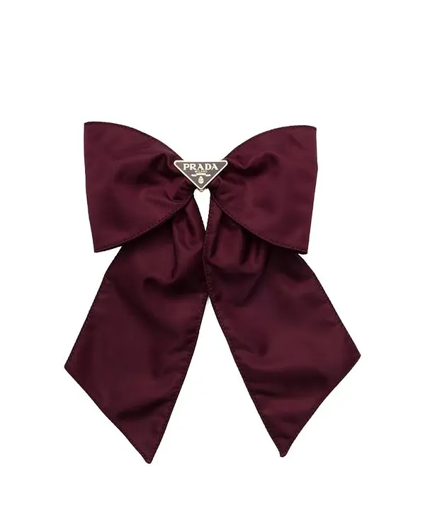 Prada Re-nylon Hair Clip - Burgundy