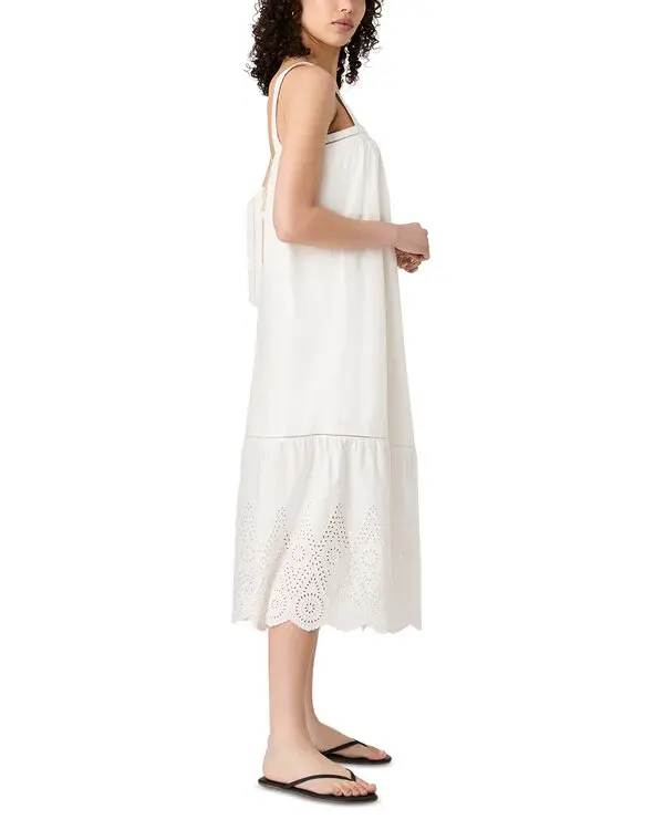 French Connection Cotton Square Neck Midi Dress
