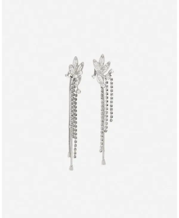 LANVIN Aede Crystal Earrings - Silver Crystal