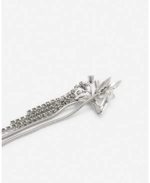 LANVIN Aede Crystal Earrings - Silver Crystal