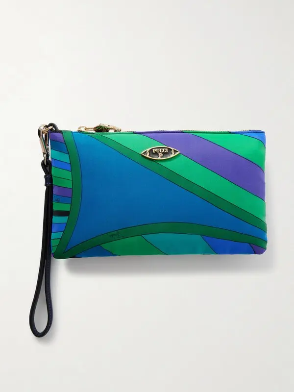 Emilio Pucci Printed Shell Clutch