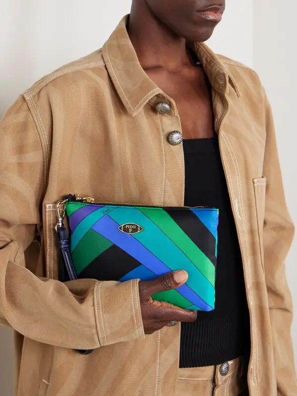 Emilio Pucci Printed Shell Clutch