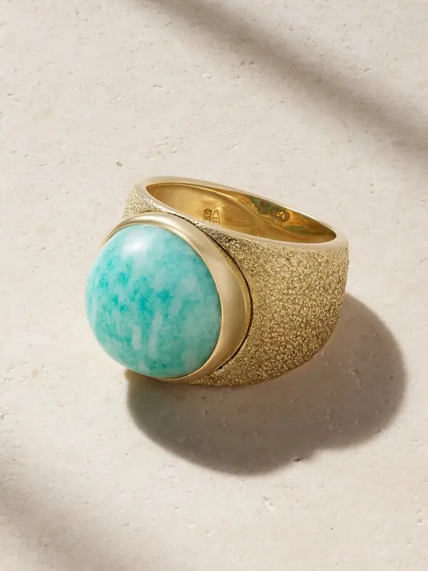 Carolina Bucci Downtown 18-karat Amazonite Ring - Gold