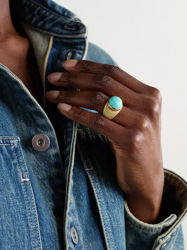 Carolina Bucci Downtown 18-karat Amazonite Ring