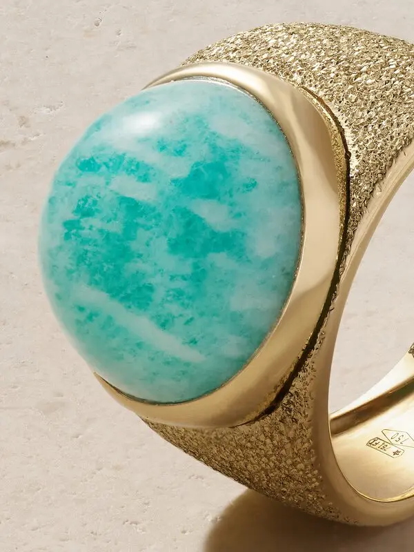 Carolina Bucci Downtown 18-karat Amazonite Ring