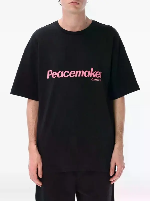 PEACEMAKER OAMC Flower T-shirt - Black