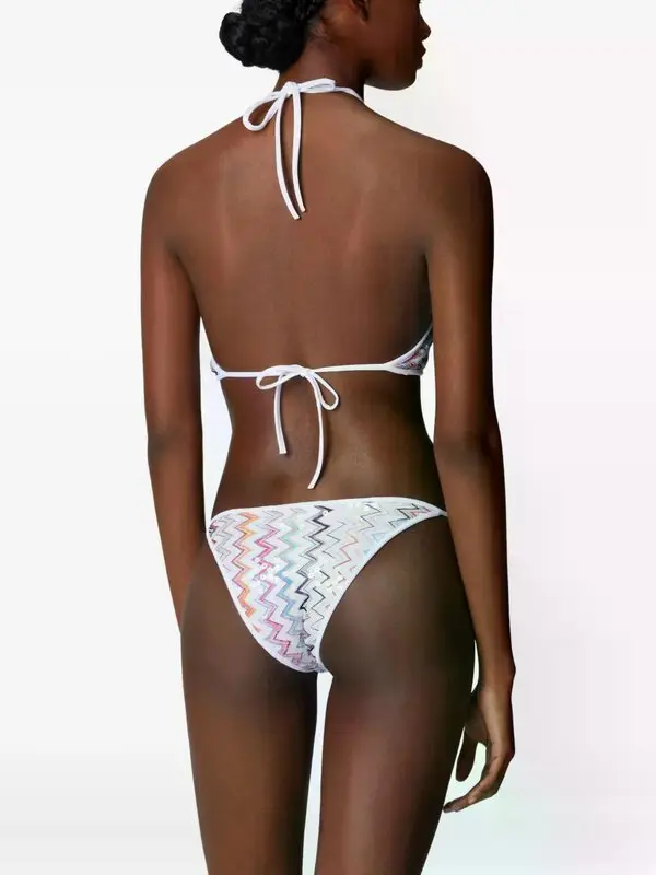 Missoni Zigzag-pattern Bikini - White