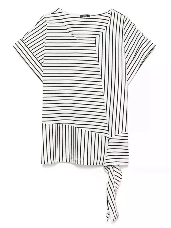 Liu Jo Striped T-shirt - White