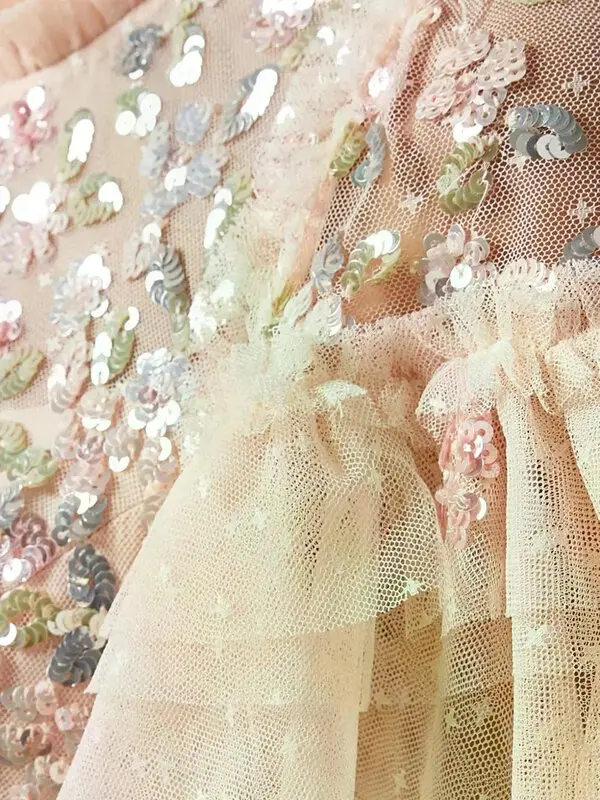 NEEDLE & THREAD Dream Garland Gown - Neutrals