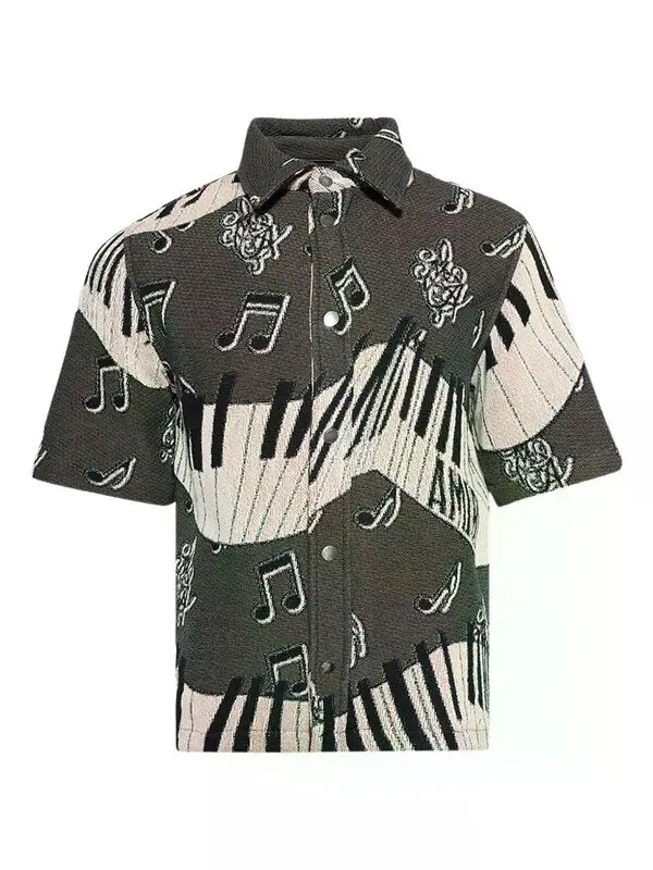Amiri Piano Keys Tapestry Shirt